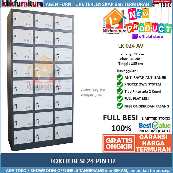 Loker Besi 24 Pintu LK 024 AV - Official Pusat Furniture Online - klikfurniture.com