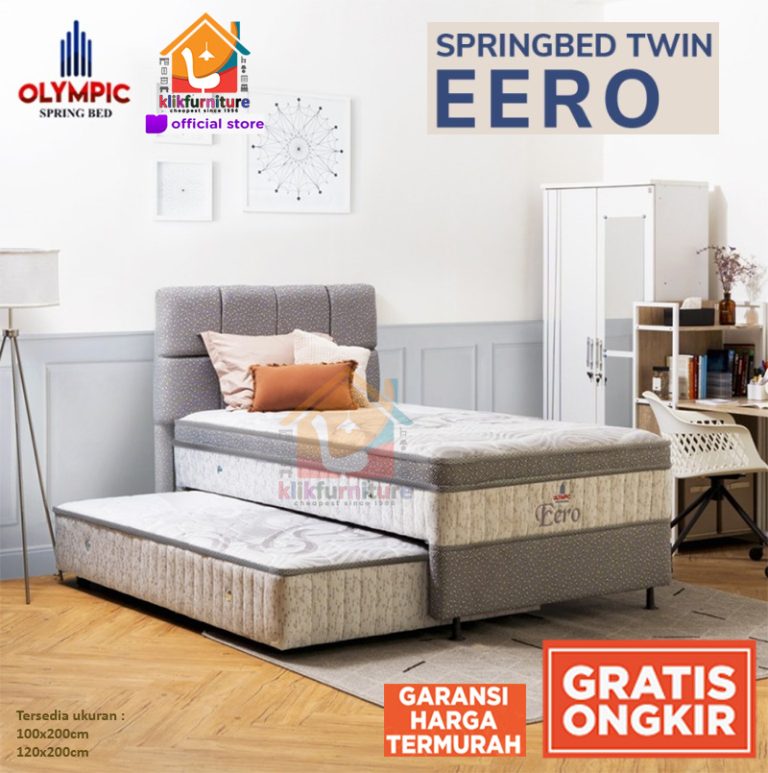 2in1 Twin Ranjang Sorong Anak EERO Springbed Olympic - Official Pusat Furniture Online ...