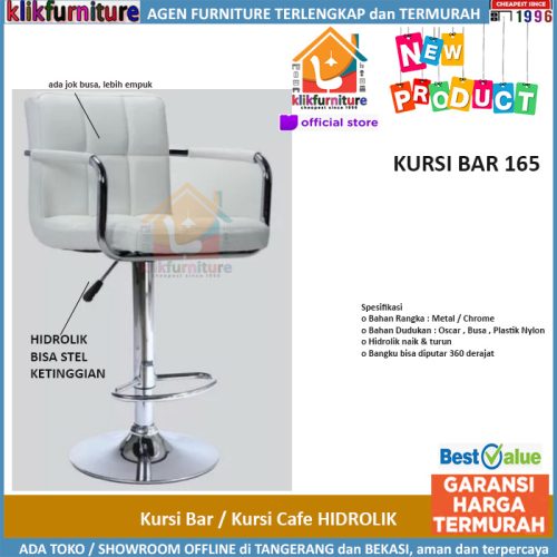 Kursi Bar Tinggi | Kursi Bar Minimalis | Kursi Cafe Bar Stool 165 ...