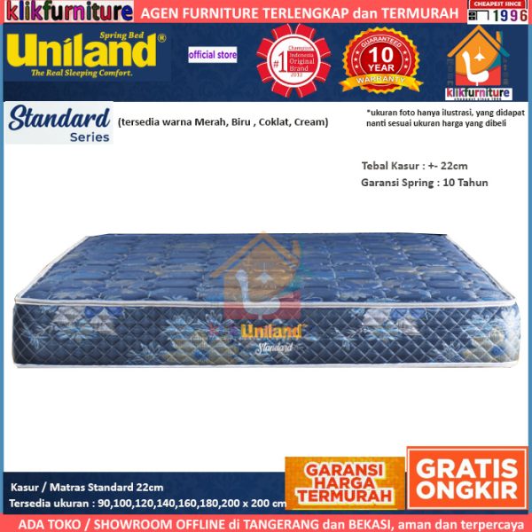 Kasur / Matras Standard 22cm Uniland Springbed - Official Pusat ...